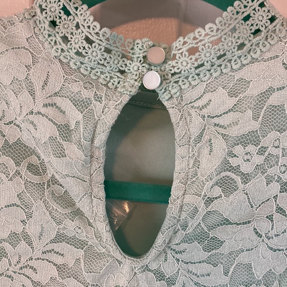 Cable & Gauge | Tops | Nwt Never Worn Teal Lace Cable Gauge Womens Top ...